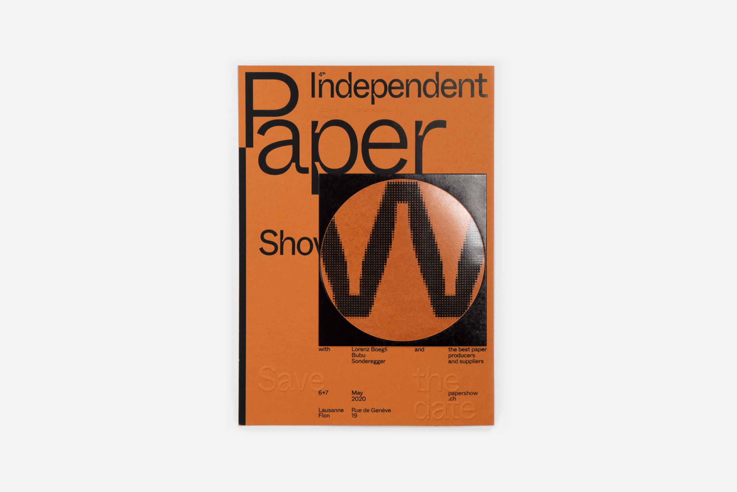 Independent Paper Show 2020Save the date - Balmer Hählen